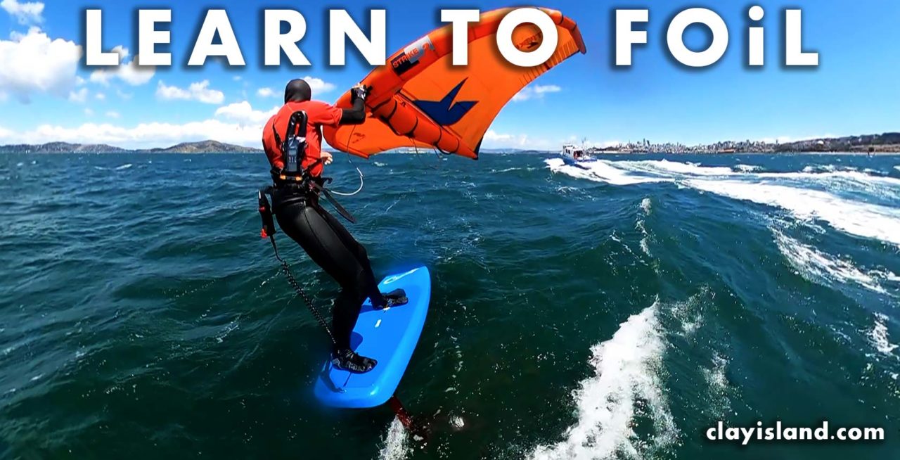 Treasure Island Wing Foiling in The San Francisco Bay - Clayisland